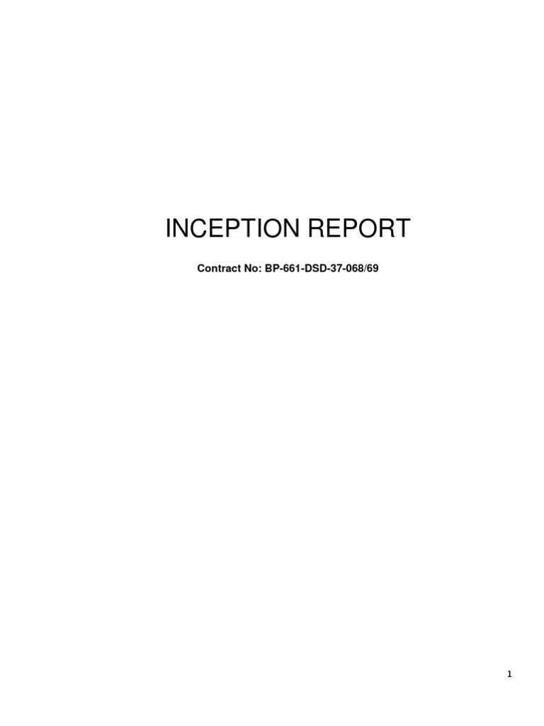 Bridge Design Inception Report | PDF | Feasibility Study | Civil Engineering