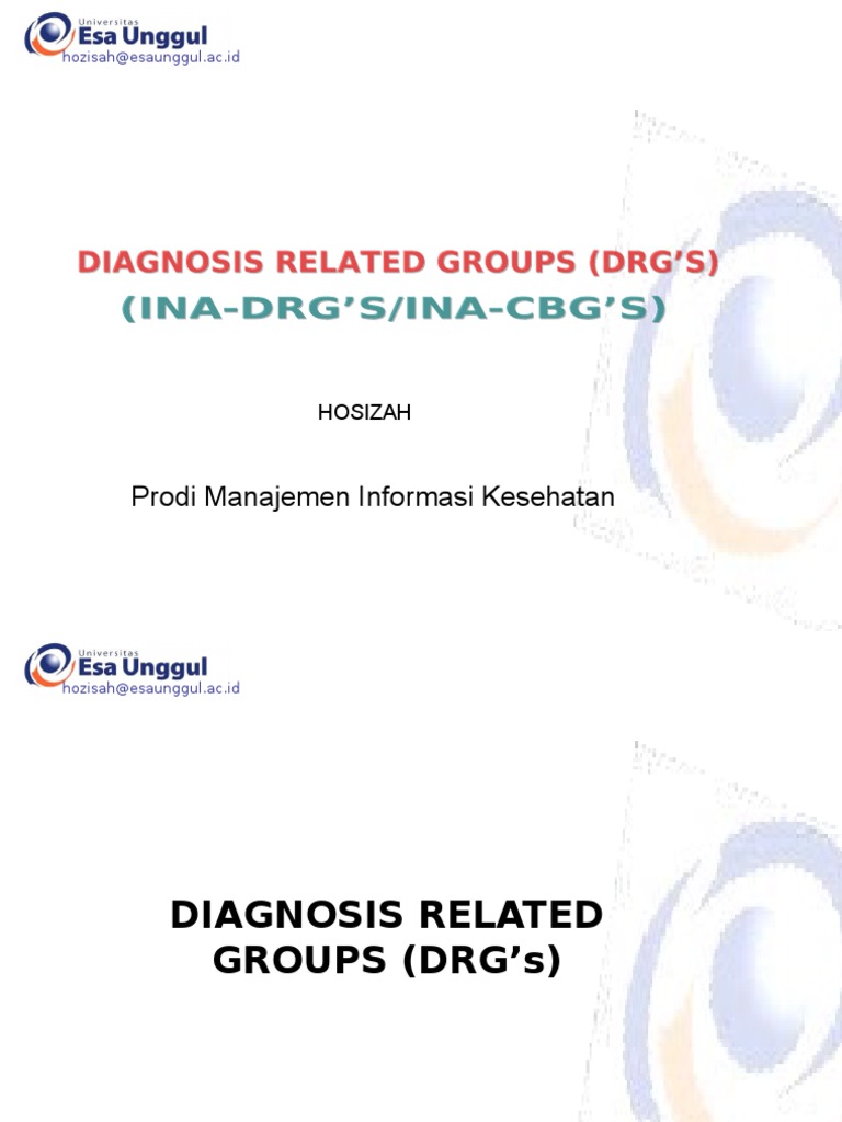 DRG-INA-DRG-INA-CBG | Medical Diagnosis | Comorbidity | Free 30-day ...