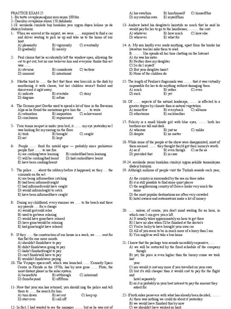 Els 35 Practffffice Exam 25 | PDF | Tsunami | Aviation Accidents And ...