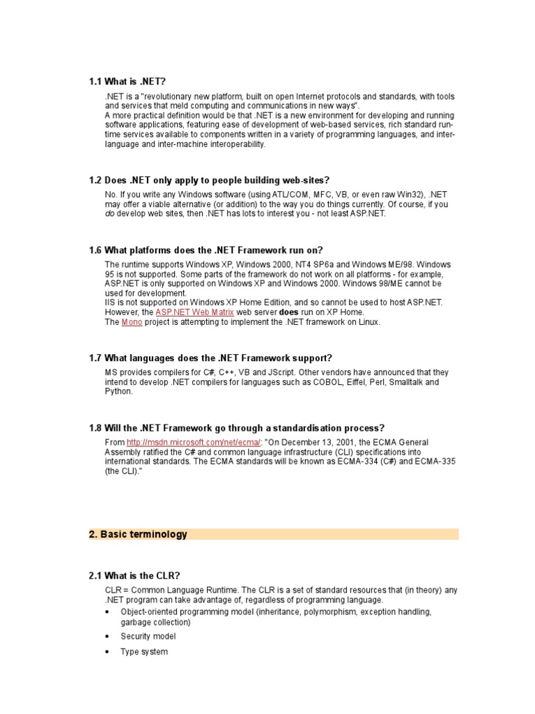 Faqs Pdf Component Object Model C Sharp Programming Language 0245