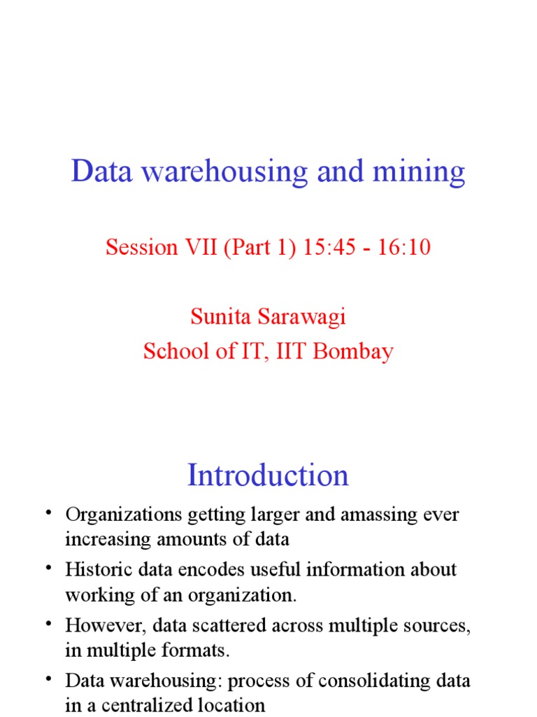 Data Warehousing | PDF | Data Warehouse | Statistical Classification