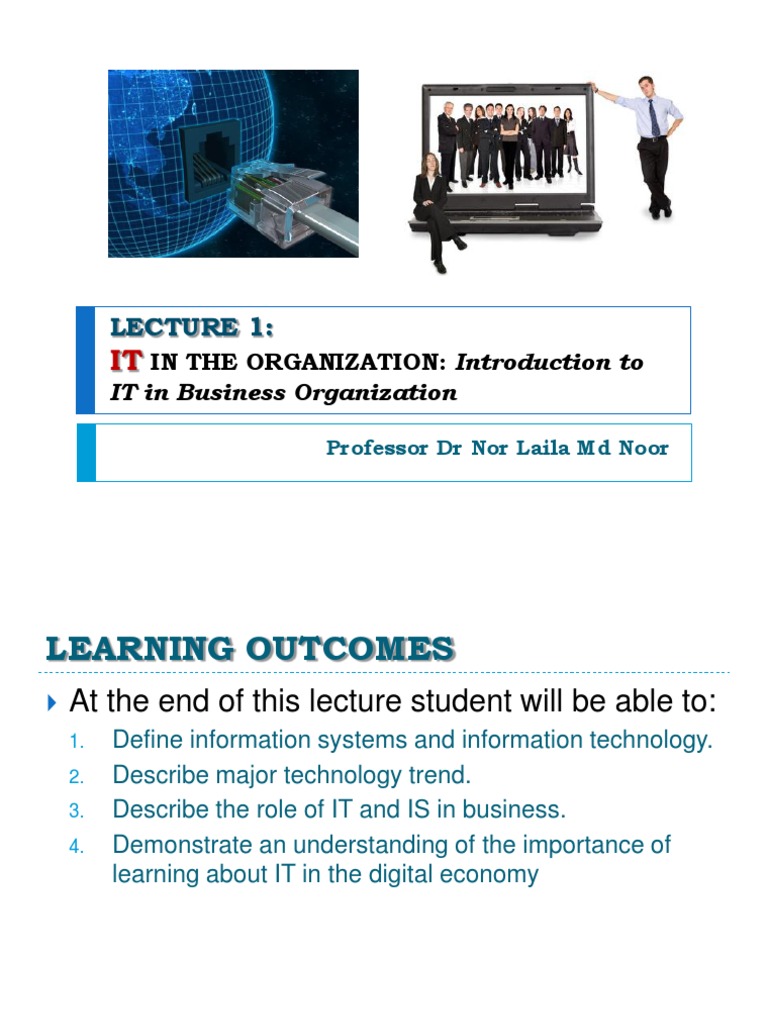 IN THE ORGANIZATION: Introduction To | PDF | Information System ...