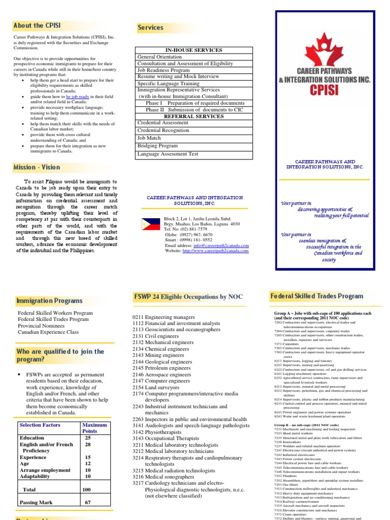 CPISI Flyer | PDF | Mining | Electrician