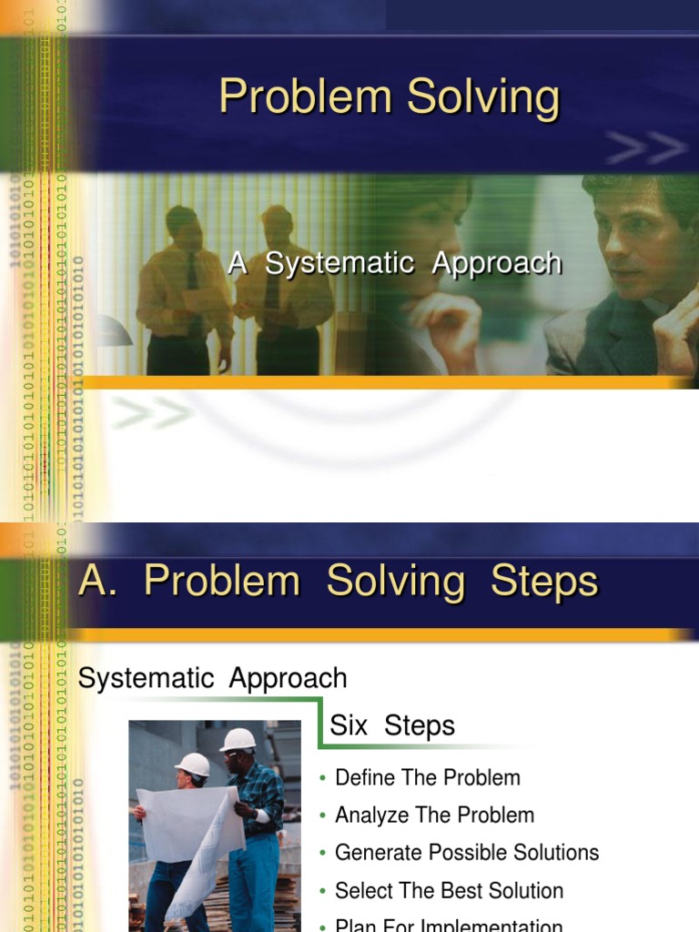 Six-step problem solving | PDF | Brainstorming | Data