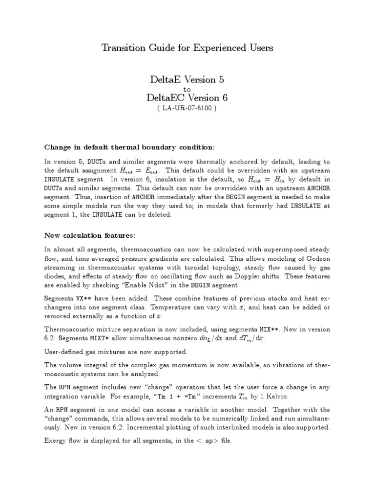 Transition Guide For Experienced Users: Out Out Out in | PDF | Gases ...