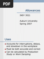 Table: ILO Recommended Allowances | PDF | Physics | Applied And ...