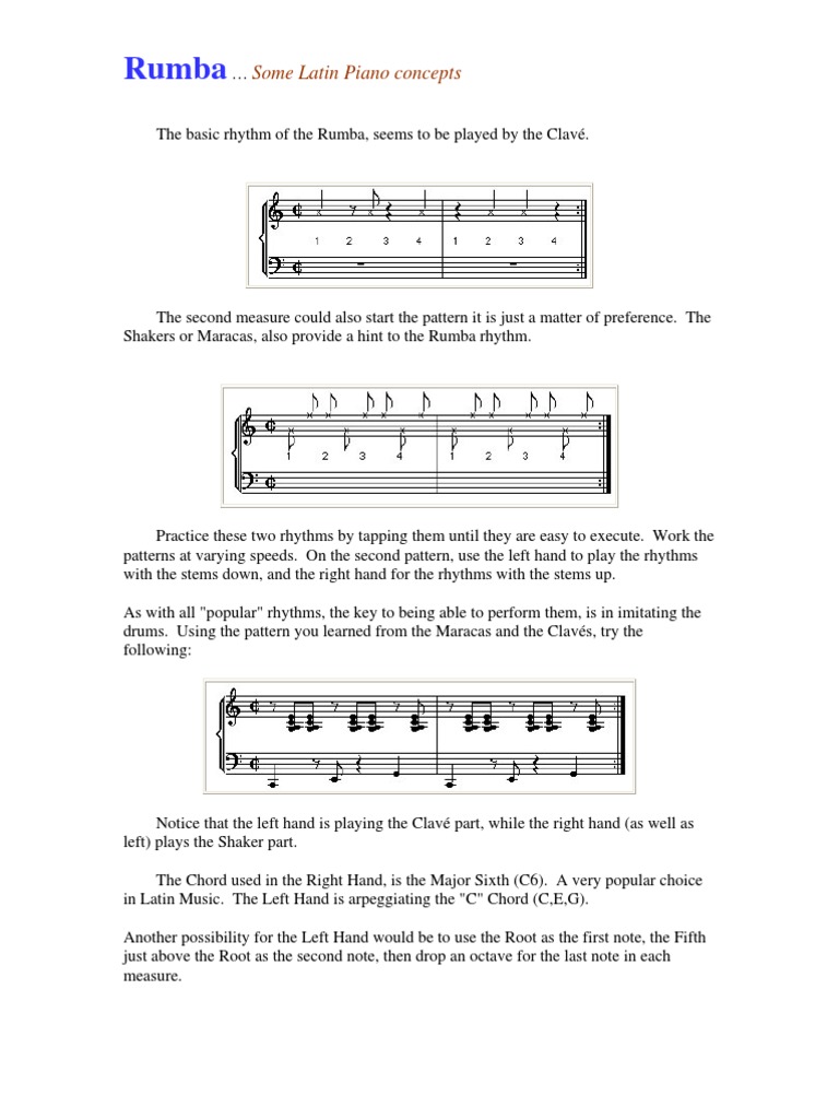 Rumba Piano | PDF | Business