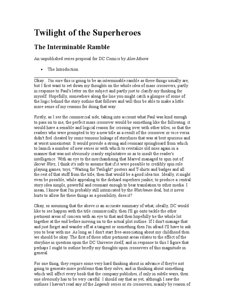 Twilight of Superheroes | PDF | Batman | Superman
