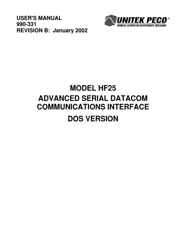 HF25 Datacom Technical Manual | PDF | Digital Technology | Telecommunications