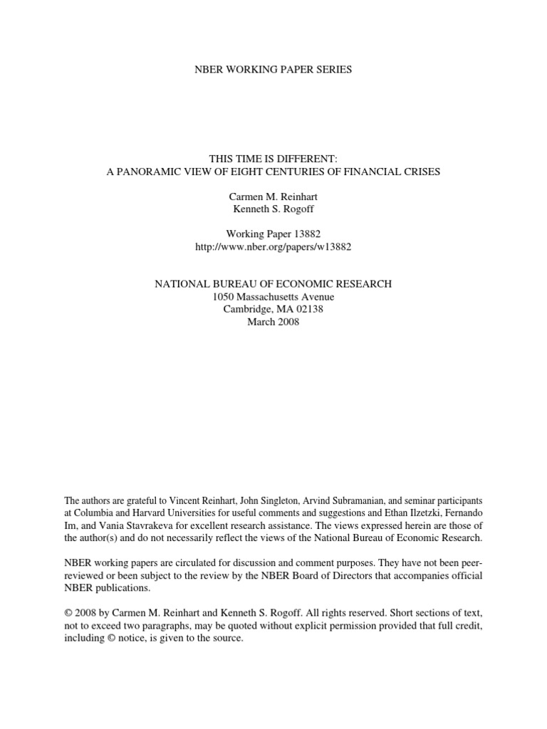 This Time Is Different | PDF | Government Debt | Debt
