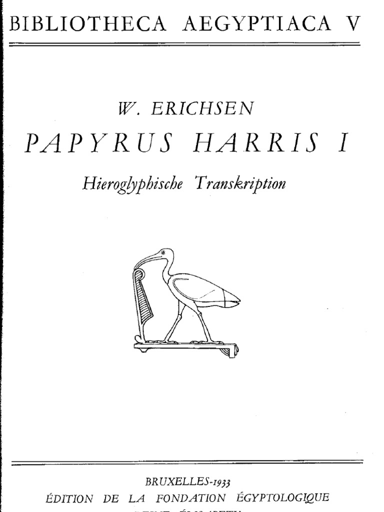 Harris Papyrus 1 | PDF | Language Arts & Discipline | Foreign Language ...