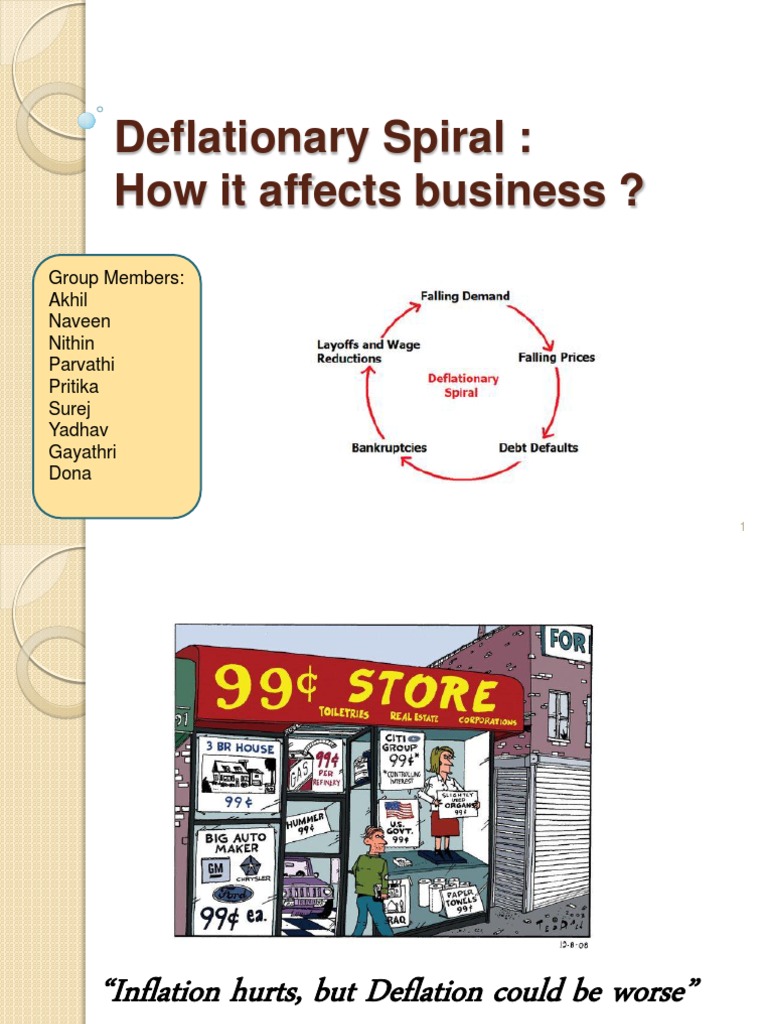 Deflation Spiral Group 3 | PDF | Deflation | Monetary Economics