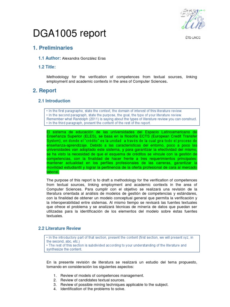 DGA 1005 Report | PDF | Ontología (Ciencias de la información ...