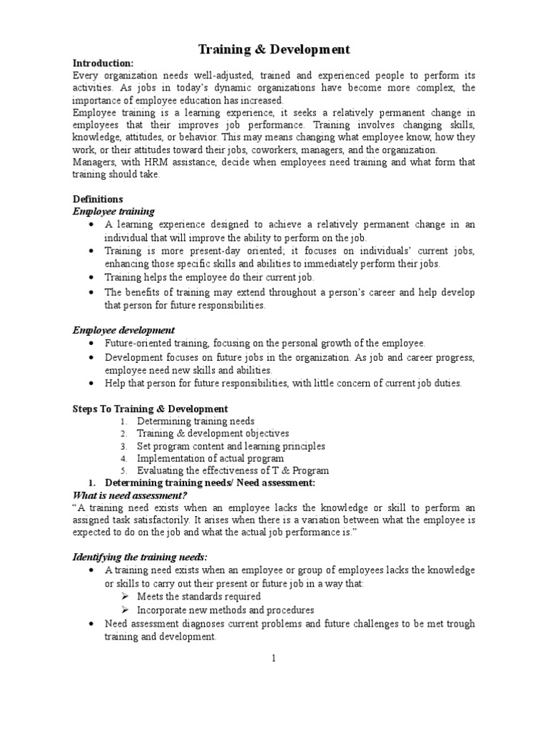 Employee Training | PDF | Team Building | Employment