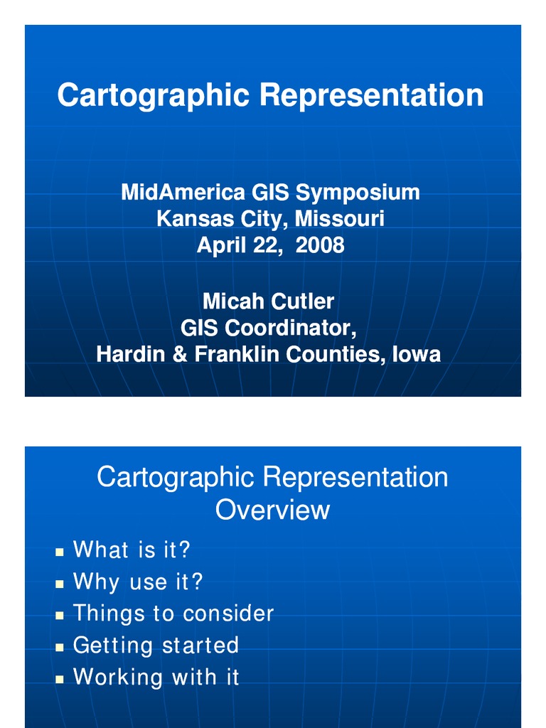 Cartographic Representation Cartographic Representation | PDF | Arc Gis ...