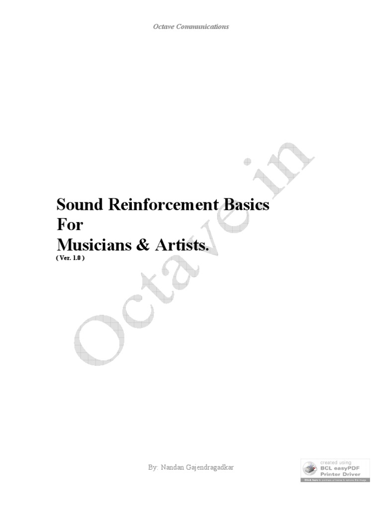 Sound Reinforcement Basics Do's and Dont's | PDF | Sound | Loudspeaker