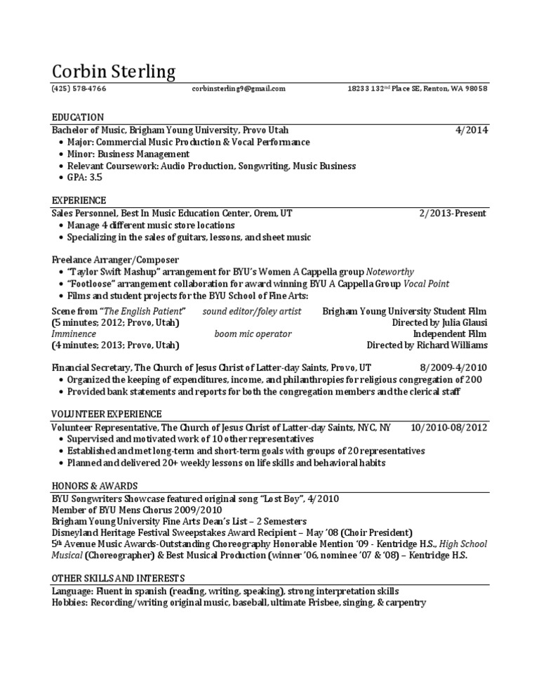 Corbin Resume | PDF