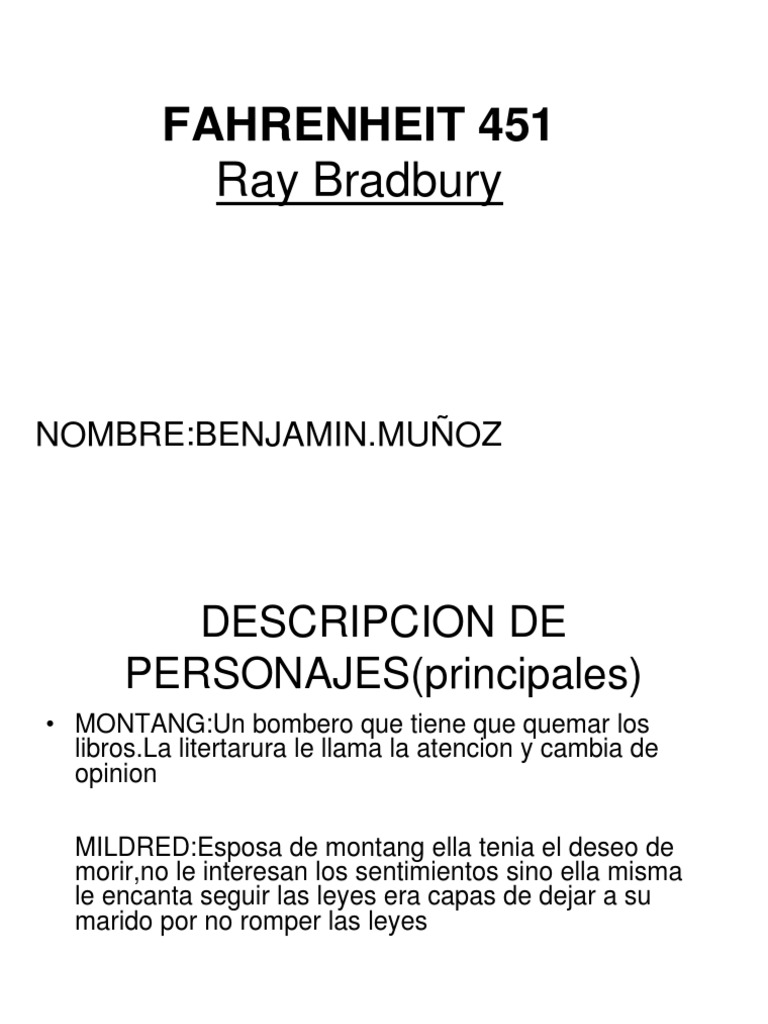 Fahrenheit 451 | PDF | Ocio