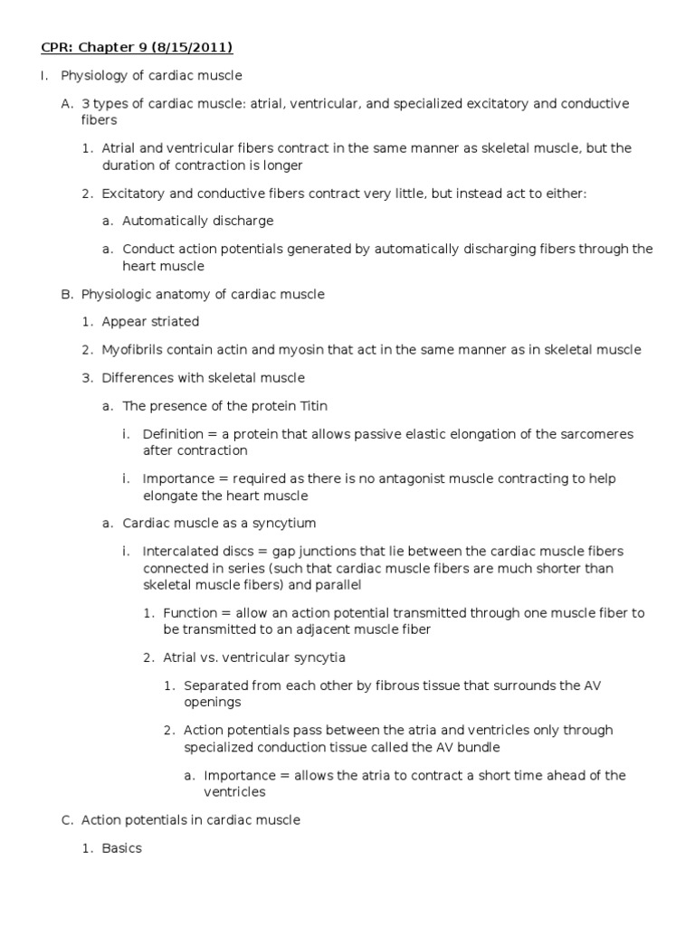 Guyton Physiology Chapter 9 Outline | PDF | Heart Valve | Ventricle (Heart)