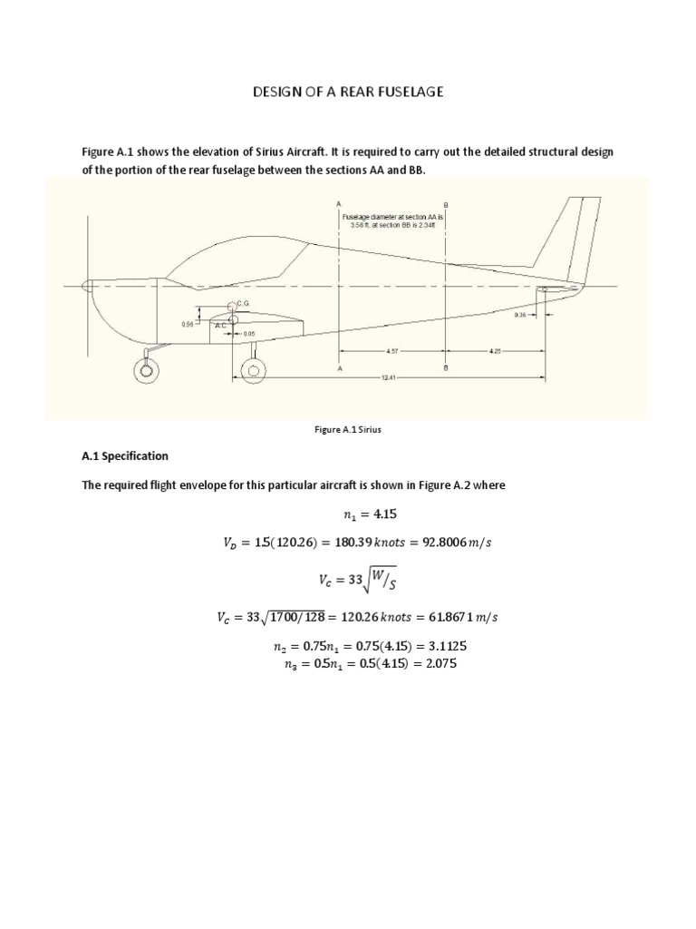 Rear Fuselage Structure | PDF | Flight Dynamics (Fixed Wing Aircraft ...