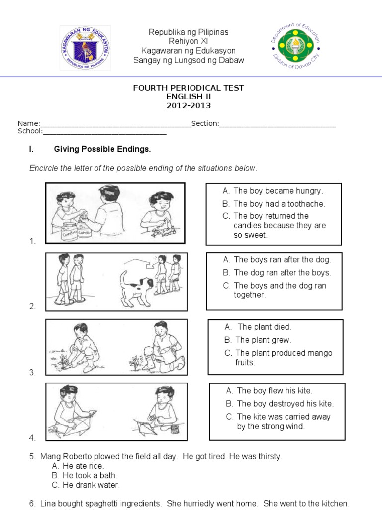 Grade 2 - English | PDF | Foods