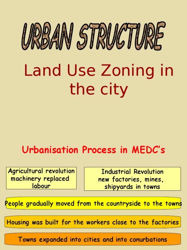 Urban Structure - Zonal Characteristics | Download Free PDF ...