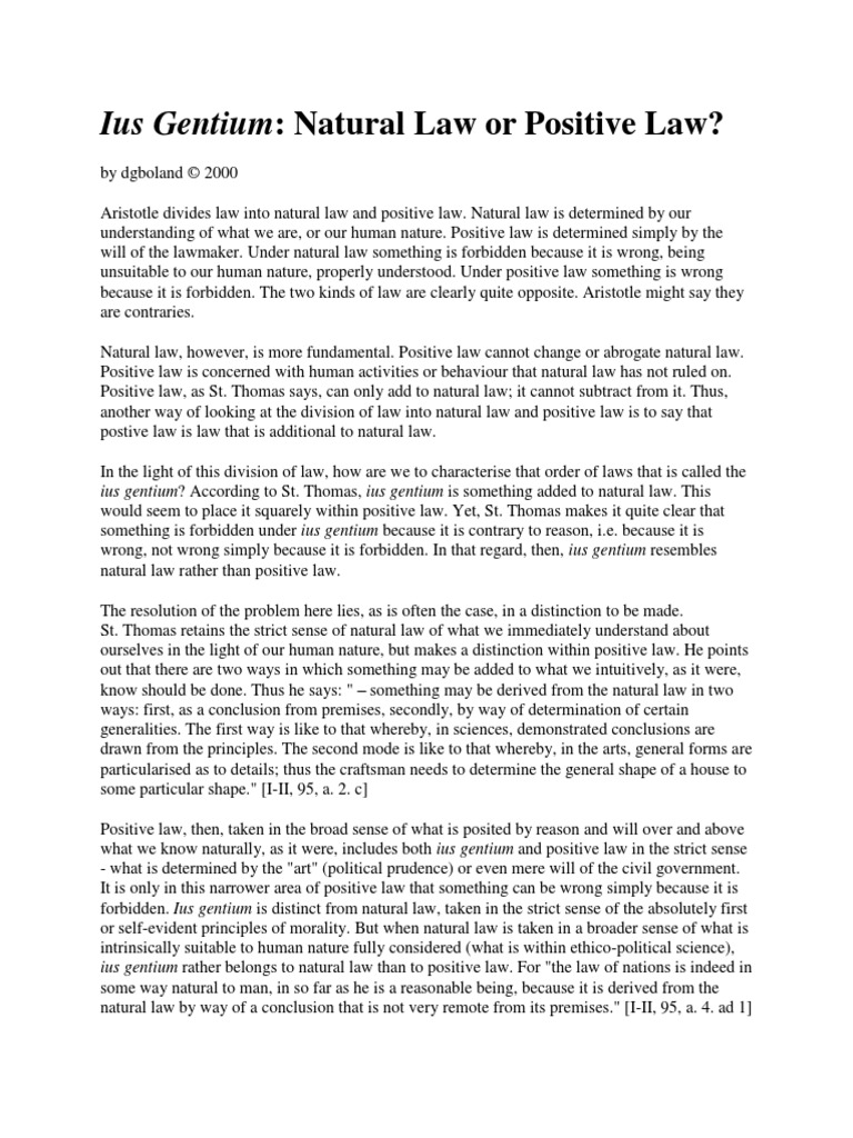 natural vs positive law | Jurisprudence | Natural Law
