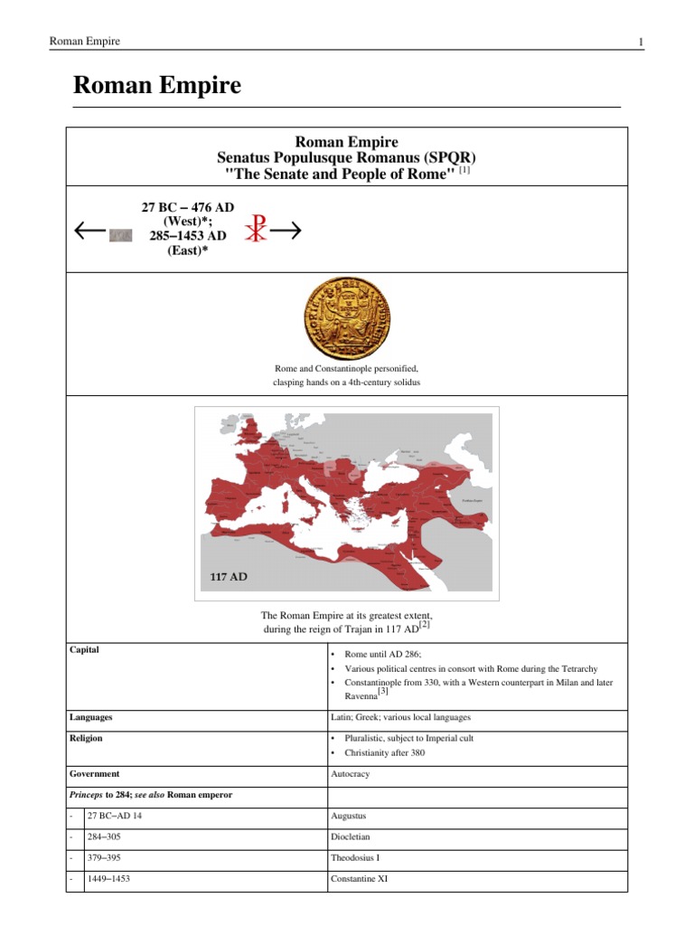 Roman Empire | PDF | Freedman | Roman Empire