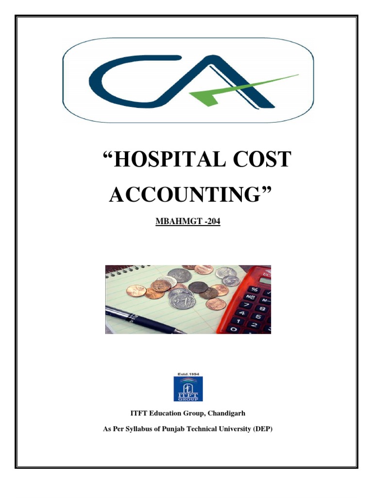 Hospital Cost Accounting | Cost Accounting | Depreciation