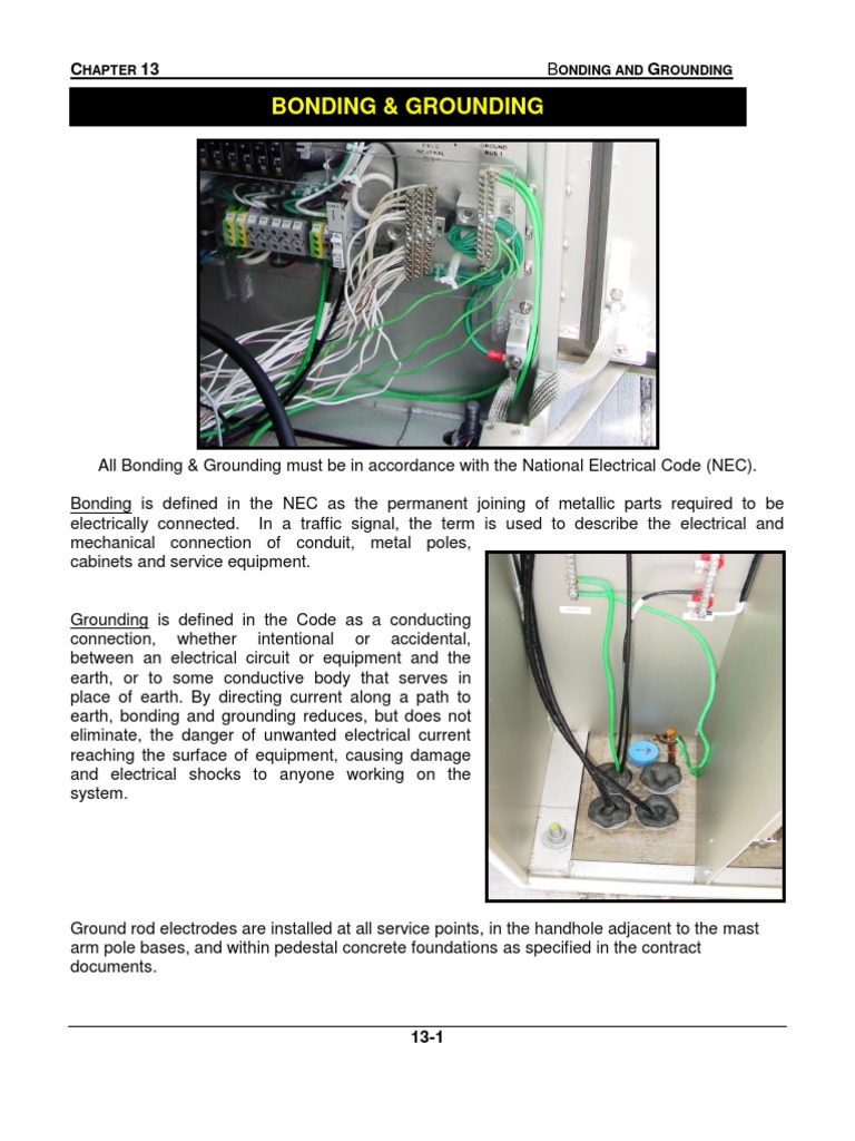 Bonding & Grounding Requirements for Traffic Signals | PDF | Equipment ...