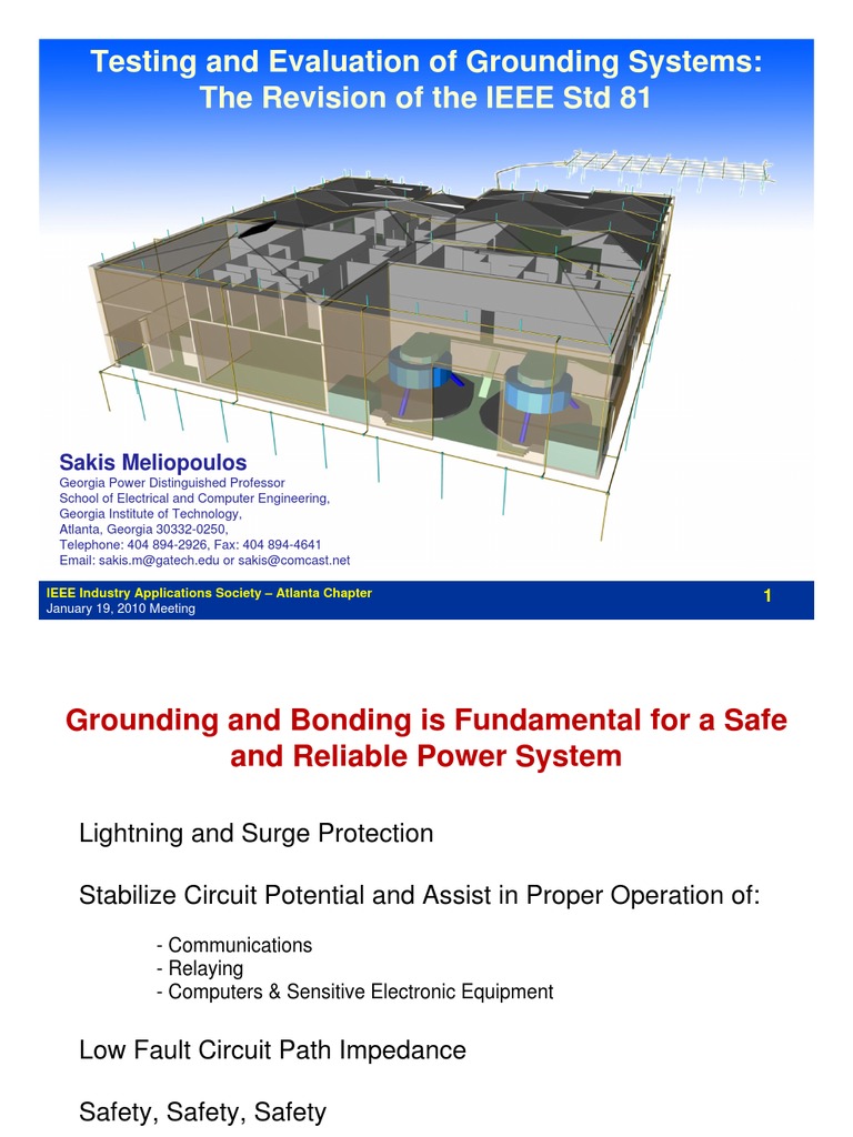 Revision of IEEE Std 81 on Grounding | PDF