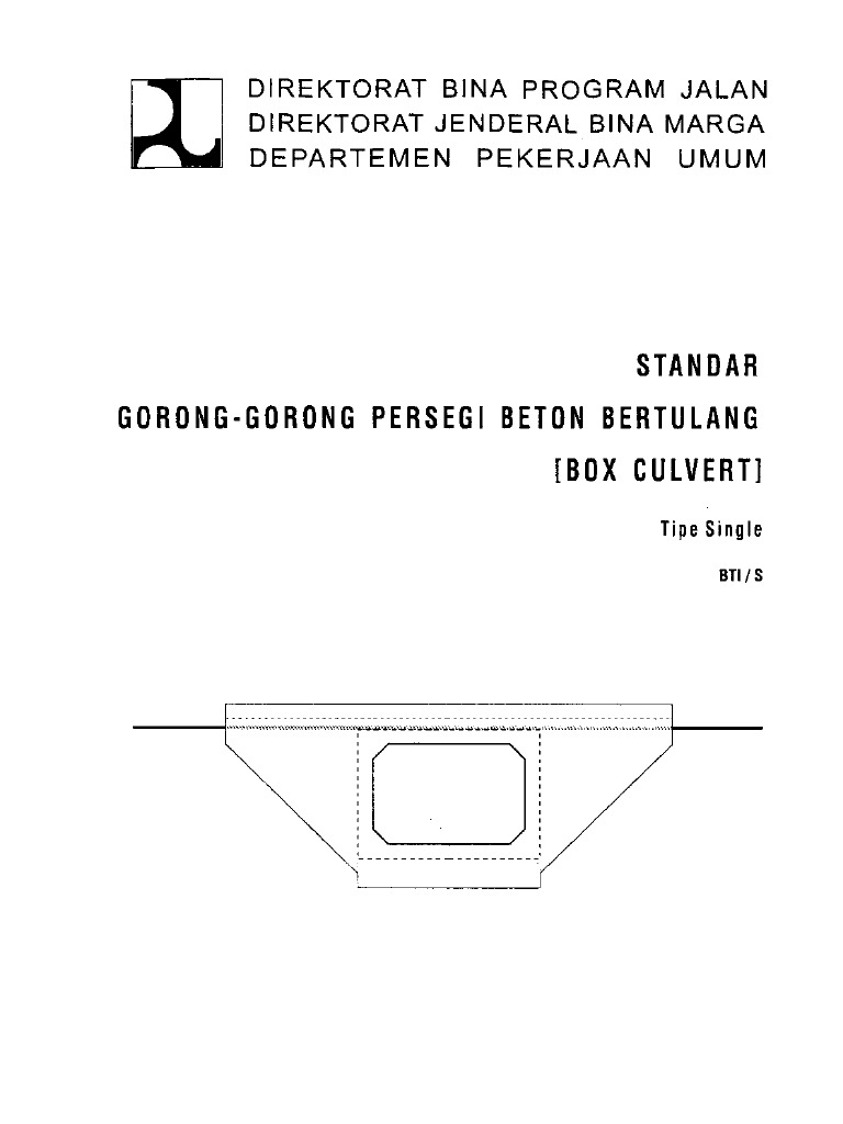 Standar Box Culvert Single PDF | PDF
