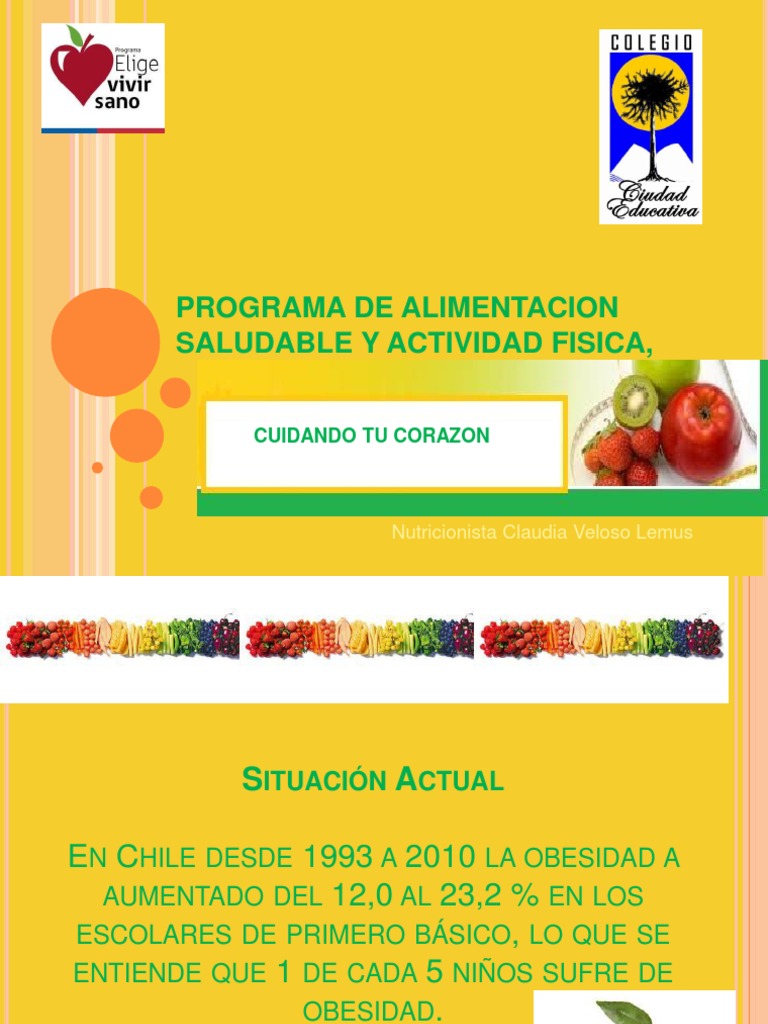 Programa de Alimentacion Saludable y Actividad Fisica | Descargar ...