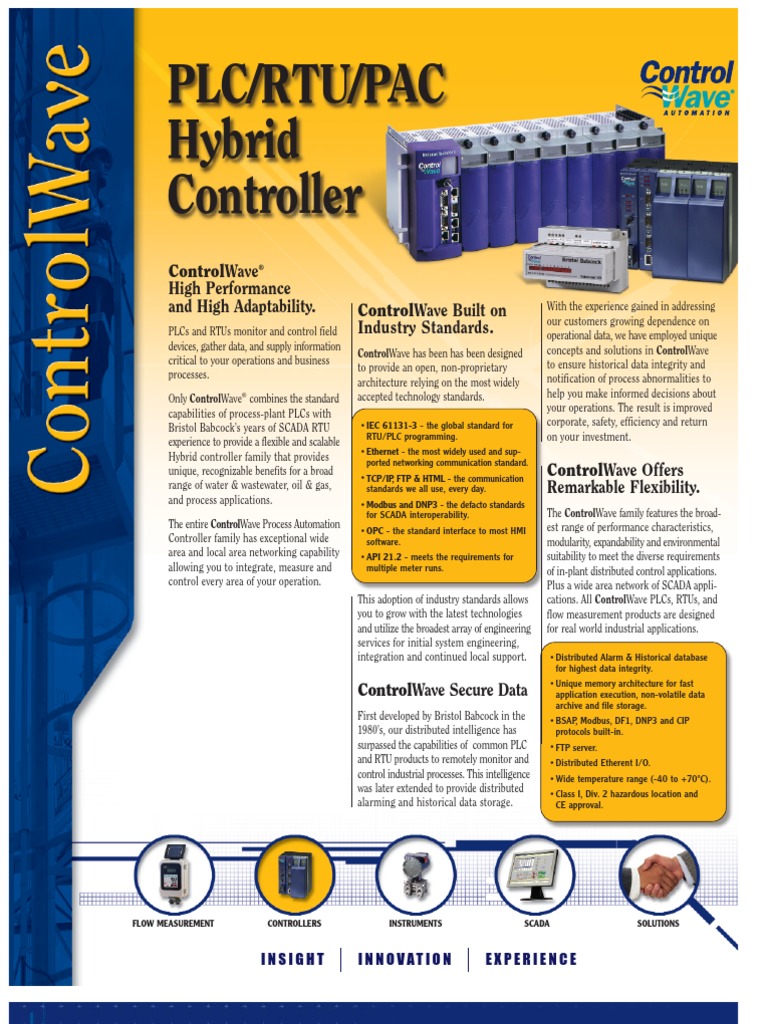 Brochure Control Wave | PDF | Scada | Programmable Logic Controller