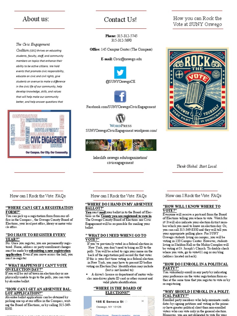 Voter Information Brochure | PDF | Absentee Ballot | Identity Document