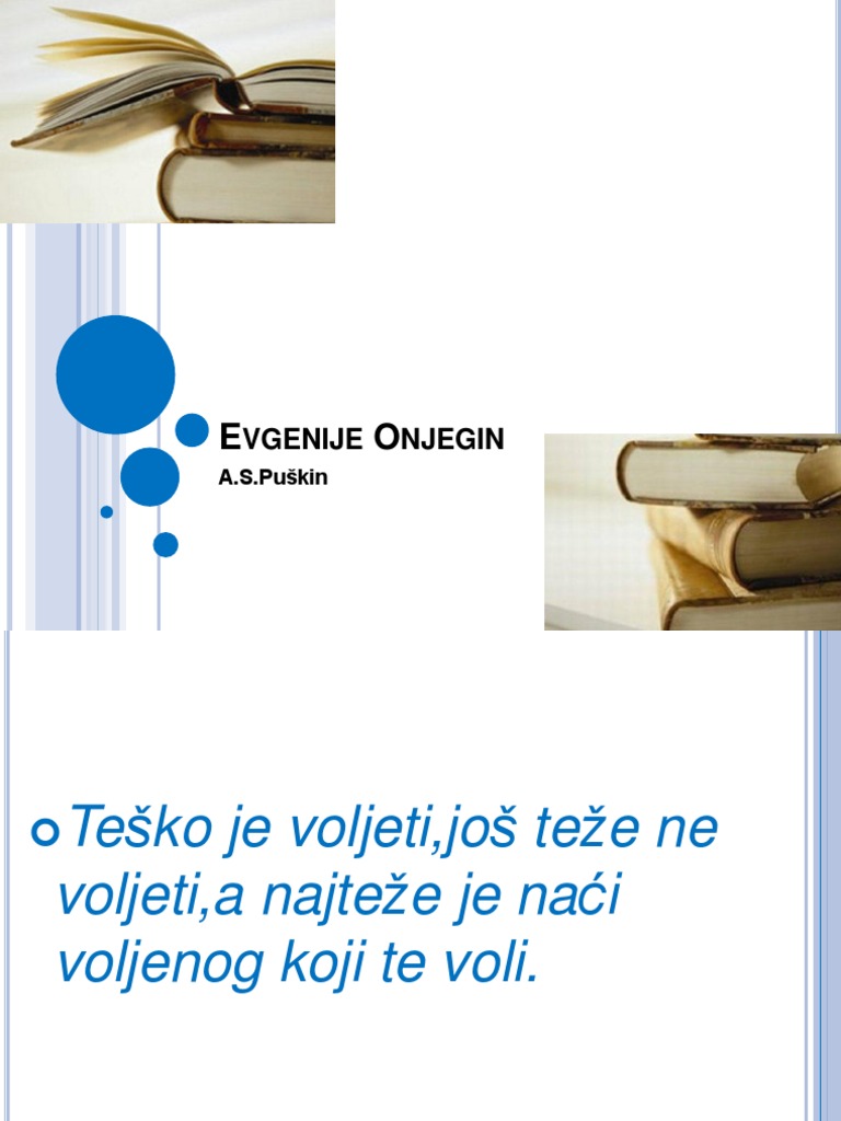 Evgenije Onjegin | PDF
