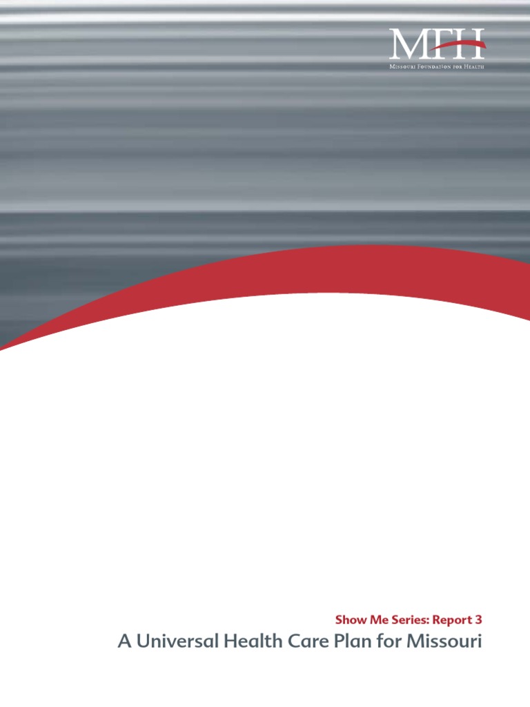 A Universal Health Care Plan For Missouri | PDF | Health Insurance ...