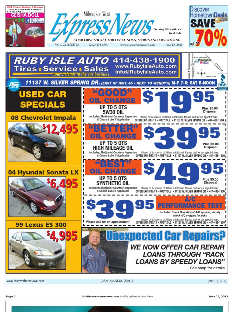 West Milwaukee Express News 61313 | PDF | Travel | Home & Garden