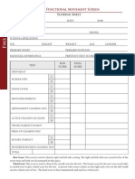 FMS Scoring Criteria, Score Sheet & Verbal Instructions | PDF ...