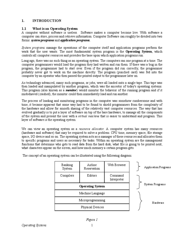 ICS 2202 Chapter 1 | PDF | Operating System | Computer Program