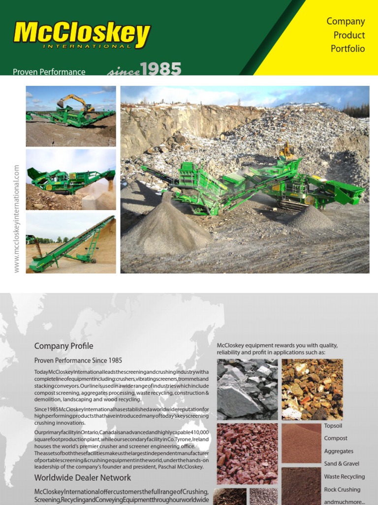 Mccloskey PDF | PDF | Loader (Equipment) | Engines