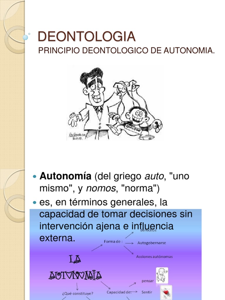 Principio de Autonomía en Deontología | PDF | Autonomía | Libertad