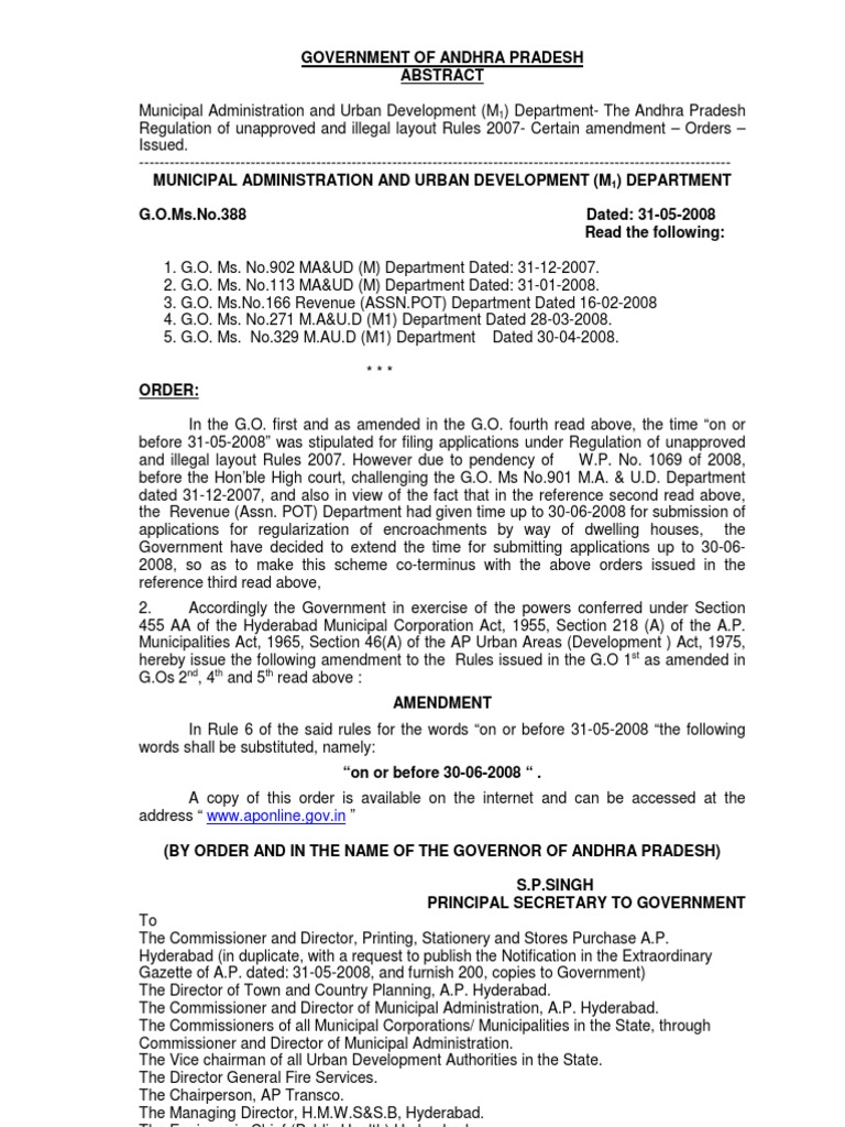 G O Ms No 388 | PDF | Government | Virtue