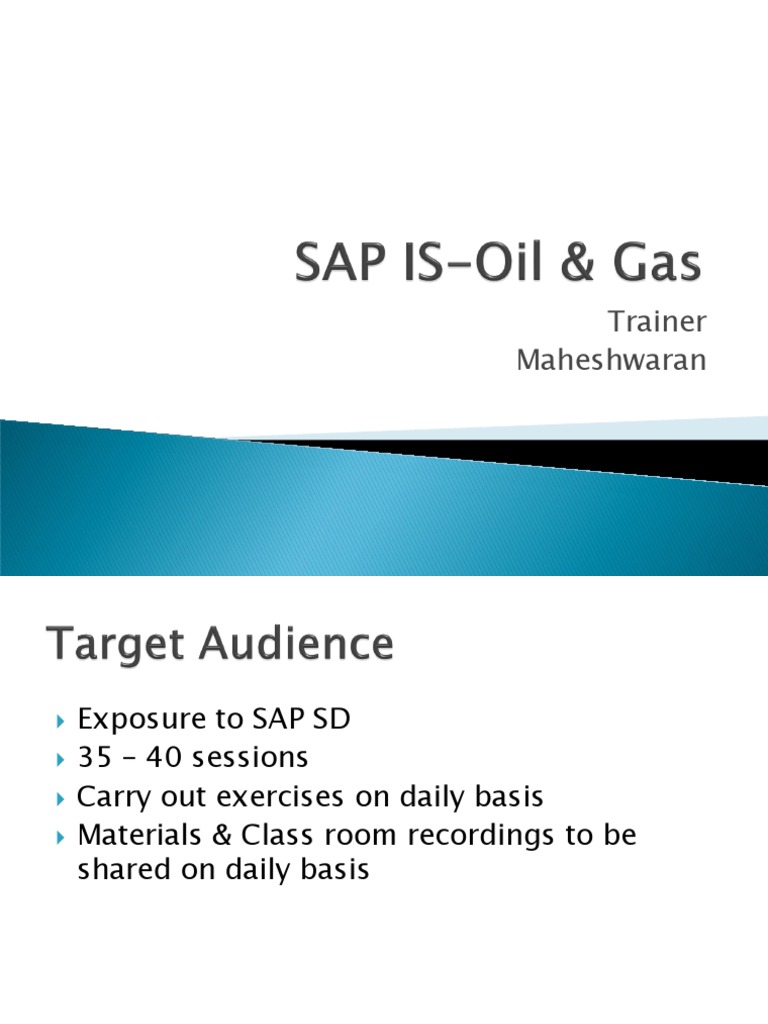 SAP IS-Oil & Gas | PDF