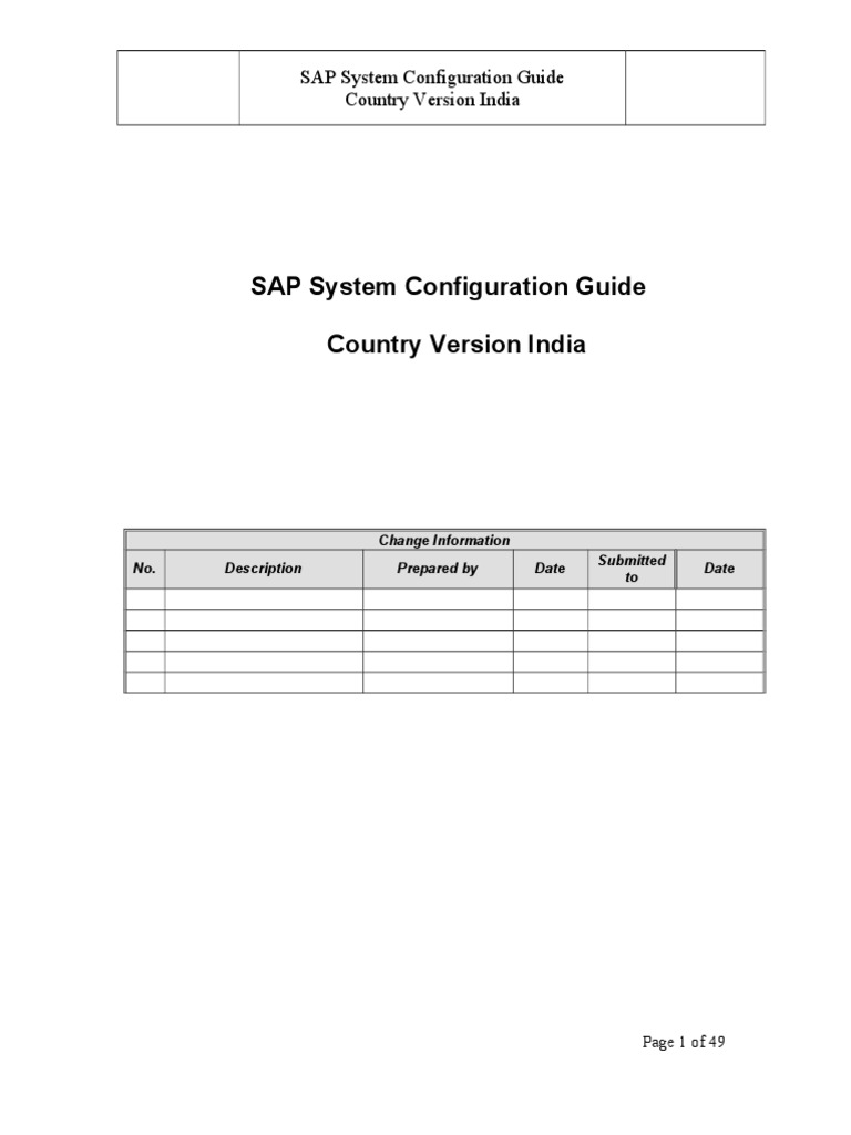 Sap Cin Configuration Guide | PDF | Excise | Taxation