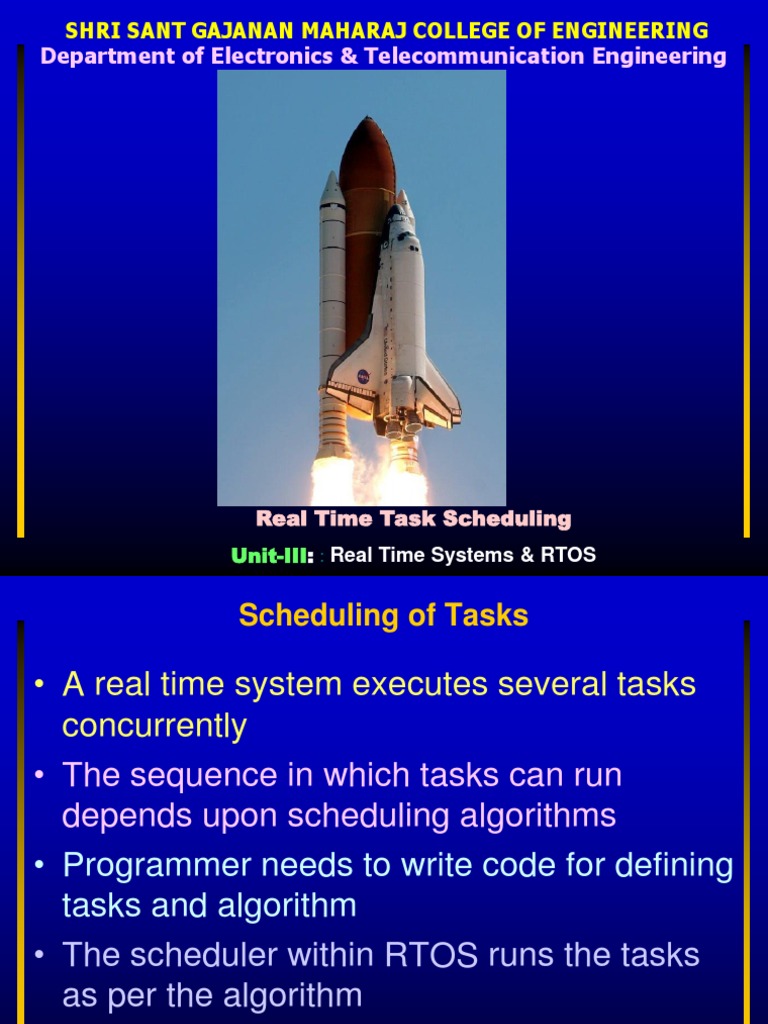 Esd Unit Iii Lecture 03 Task Scheduling Rate Monotonic Download Free Pdf Scheduling