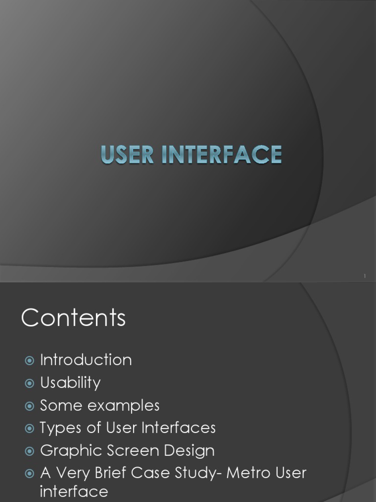 User Interface | Download Free PDF | Graphical User Interfaces | Usability