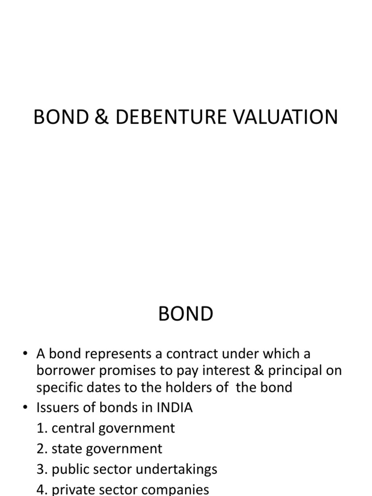 Bond and Debenture Valuation Explained | PDF | Convertible Bond | Bonds ...