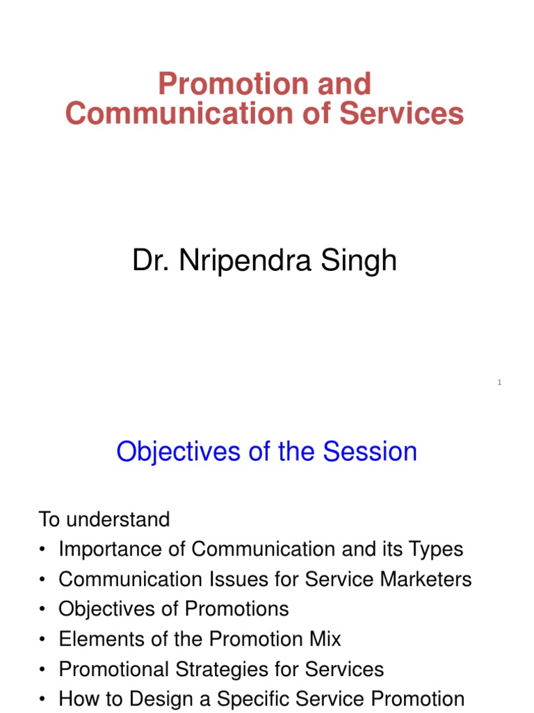 Strategies for Service Promotion | PDF | Promotion (Marketing) | Direct ...