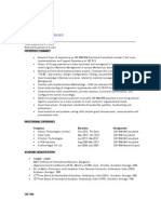 CV Template, Sample, Design | PDF | Sap Se | Business Process